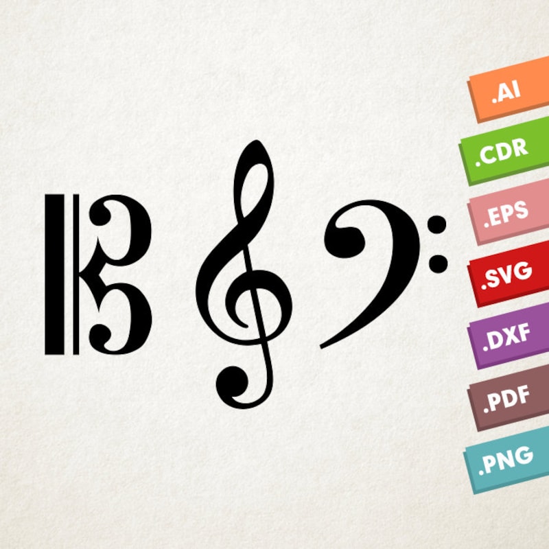 Music Symbol Svg - Etsy