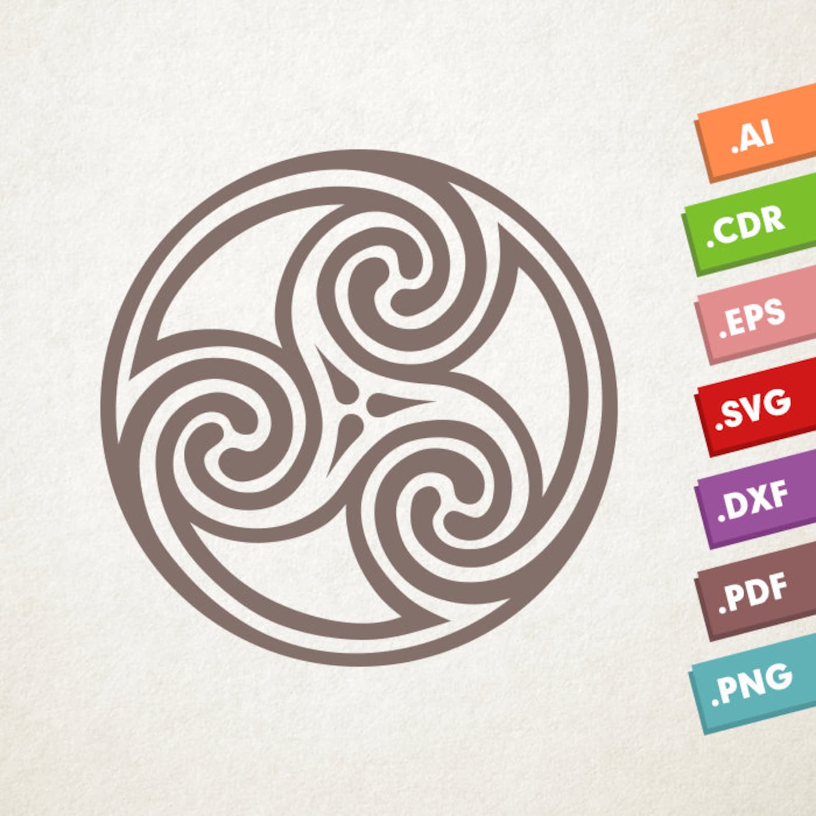 Trisquel - SVG, Vector Illustration. the Triskele – Celtic. Instant ...