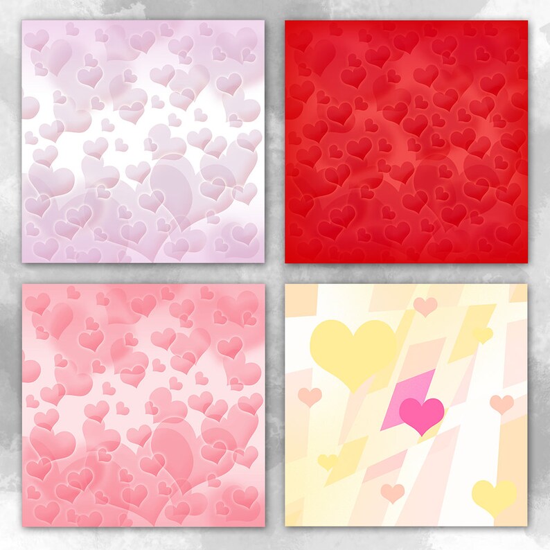 Assorted Digital Papers 12 Unique Paper Designs 4 BONUS - Etsy