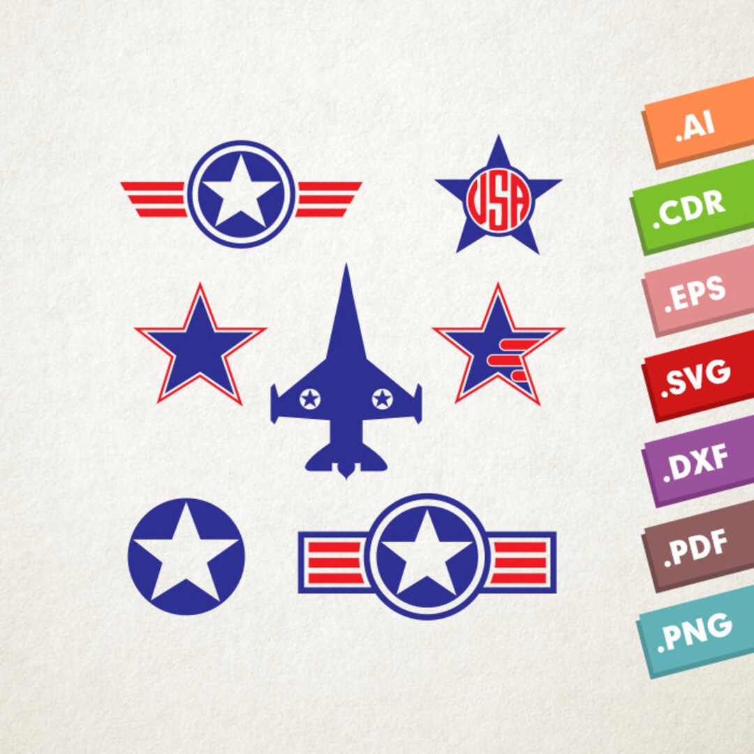 US Air Force - SVG Vector. Instant Download Design for Cricut or ...