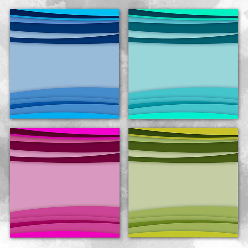 Assorted Digital Papers 12 Unique Paper Designs 4 BONUS - Etsy
