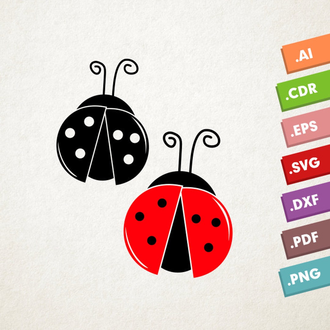 Ladybug SVG Vector. Love Bug Svg, Animals Svg, Nature Svg. Instant ...