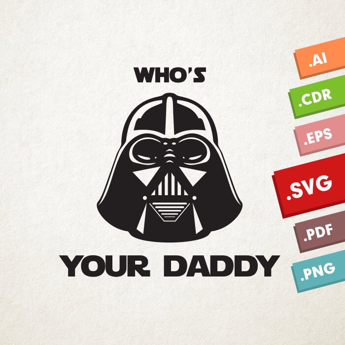 Darth Vader SVG Vector Files. Instant Download Design for - Etsy