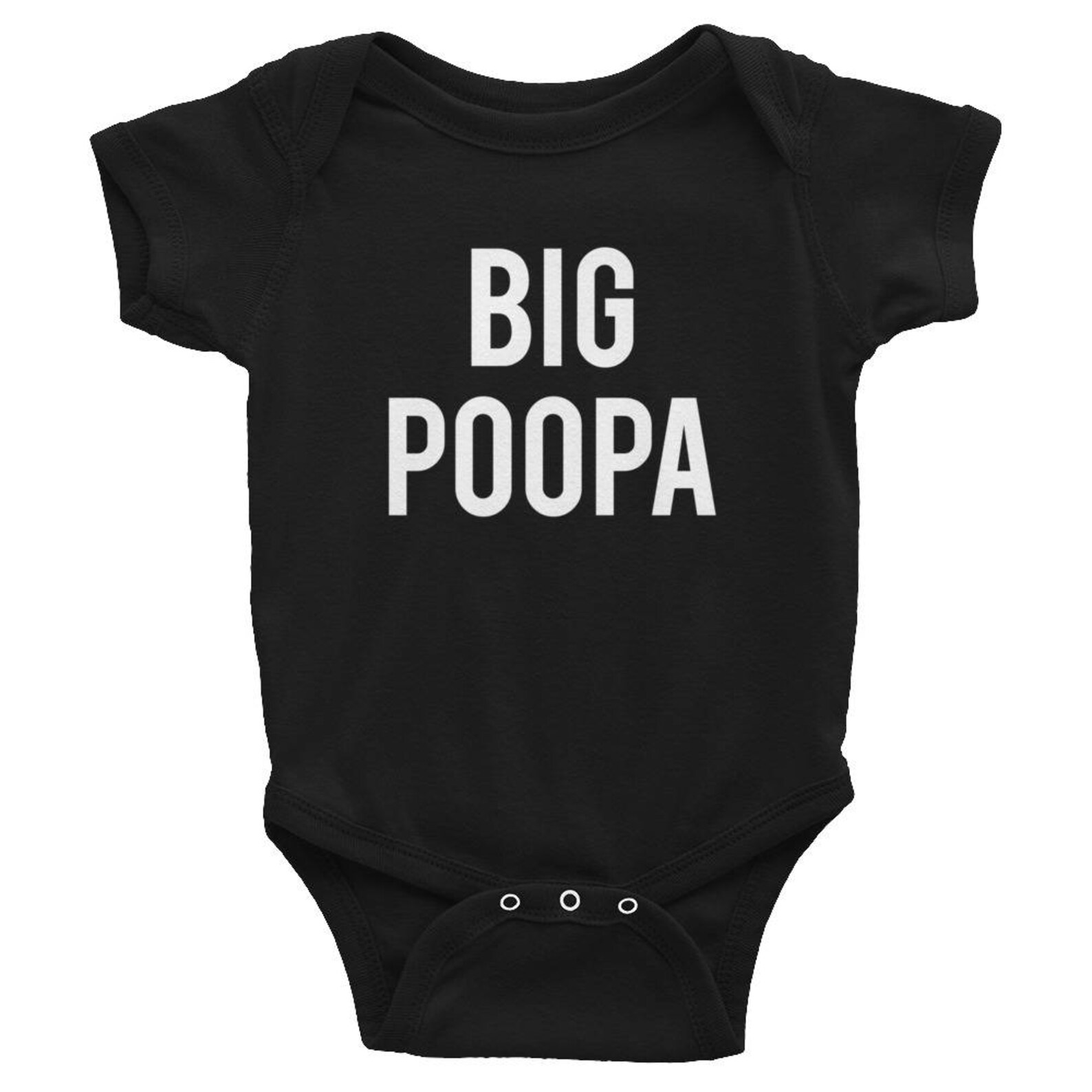 Big Poopa manga corta bebé una pieza Bodysuit Biggie Smalls - Etsy España