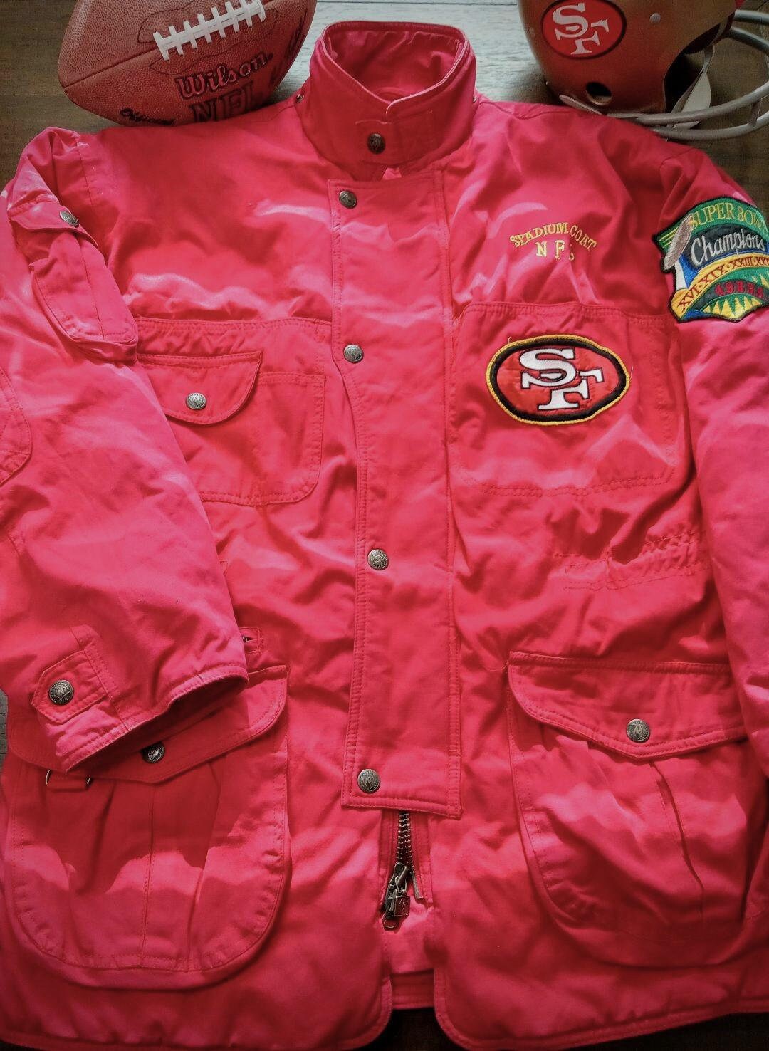 Mirage Stadium Jacket Parka Adult XL San Francisco 49ers Insulated ...