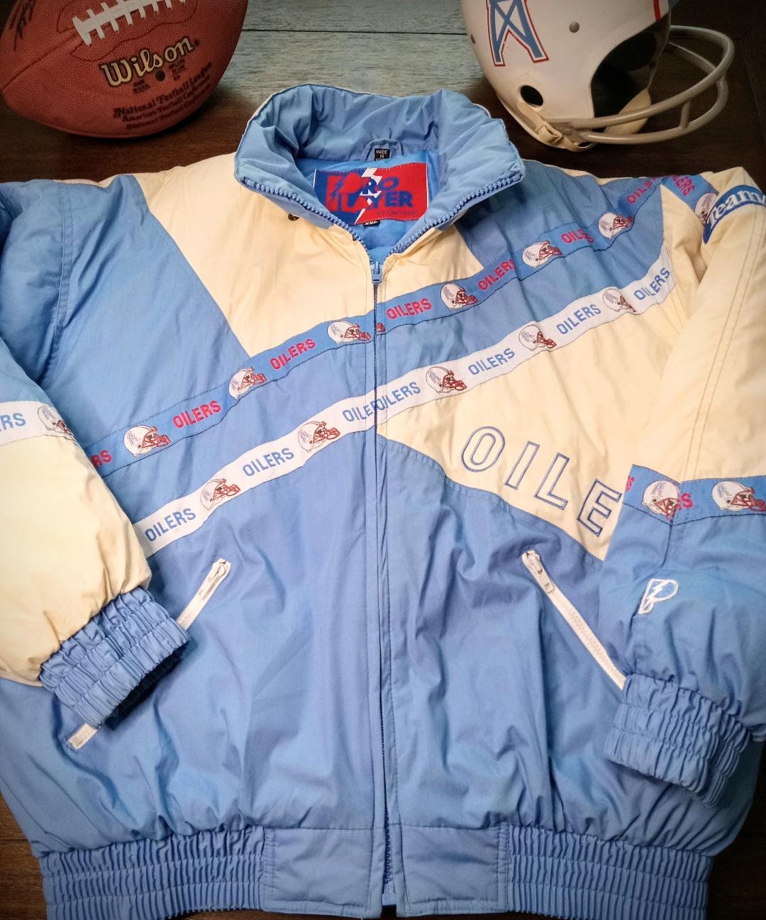 Vintage Houston Oilers Pro Player Vintage Jacket Adult 2XL - Etsy