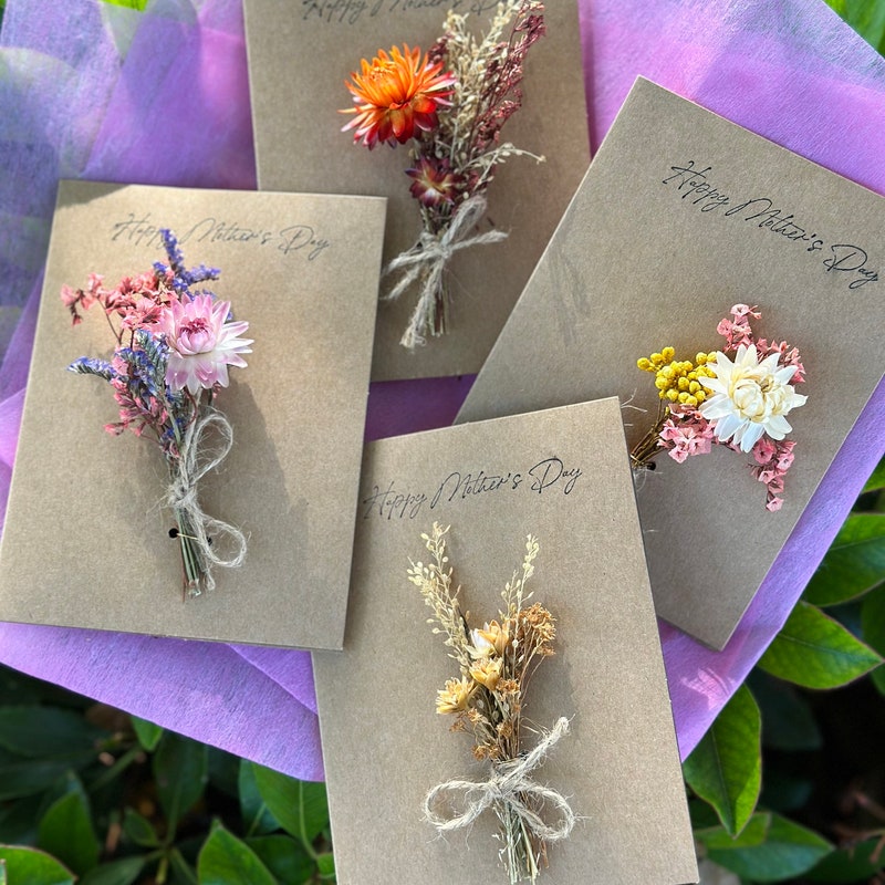 Dried Flowers Card - Etsy