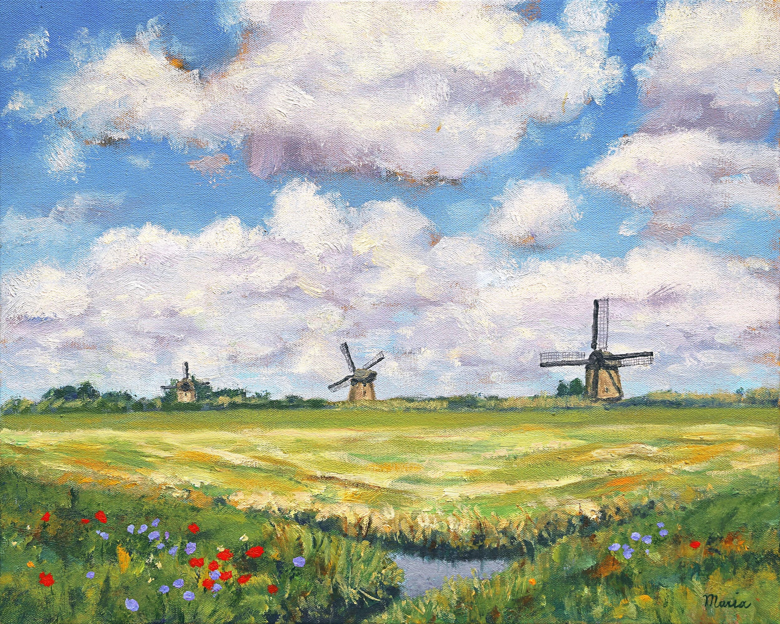 Famous Windmill Painting