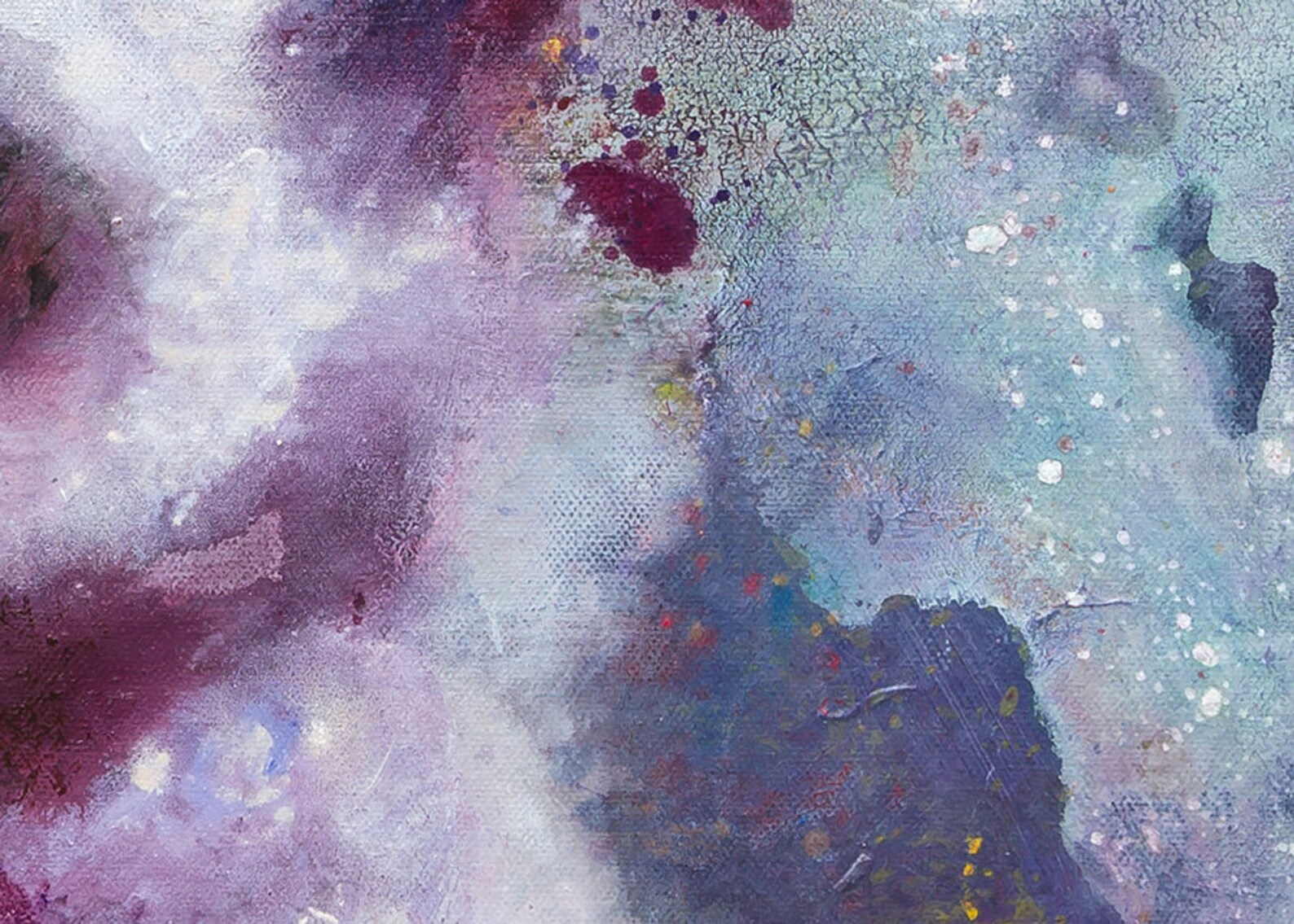 Purple Abstract Painting on Canvas Original Mauve Intuitive - Etsy