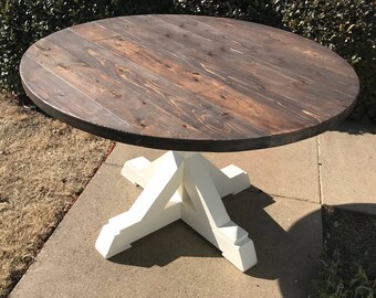 Round farmhouse table | Etsy