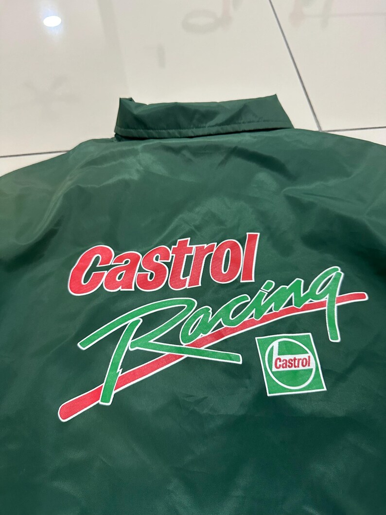 Vintage Castrol Racing Team Nylon Coach Jacket - Large - Etsy