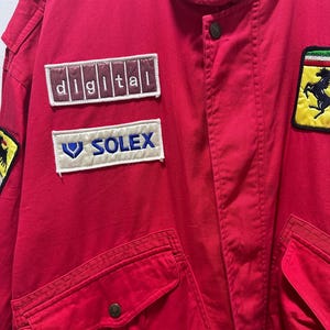 Vintage Ferrari Jacket Agip Embroidery Logo Design Nice Design - Etsy