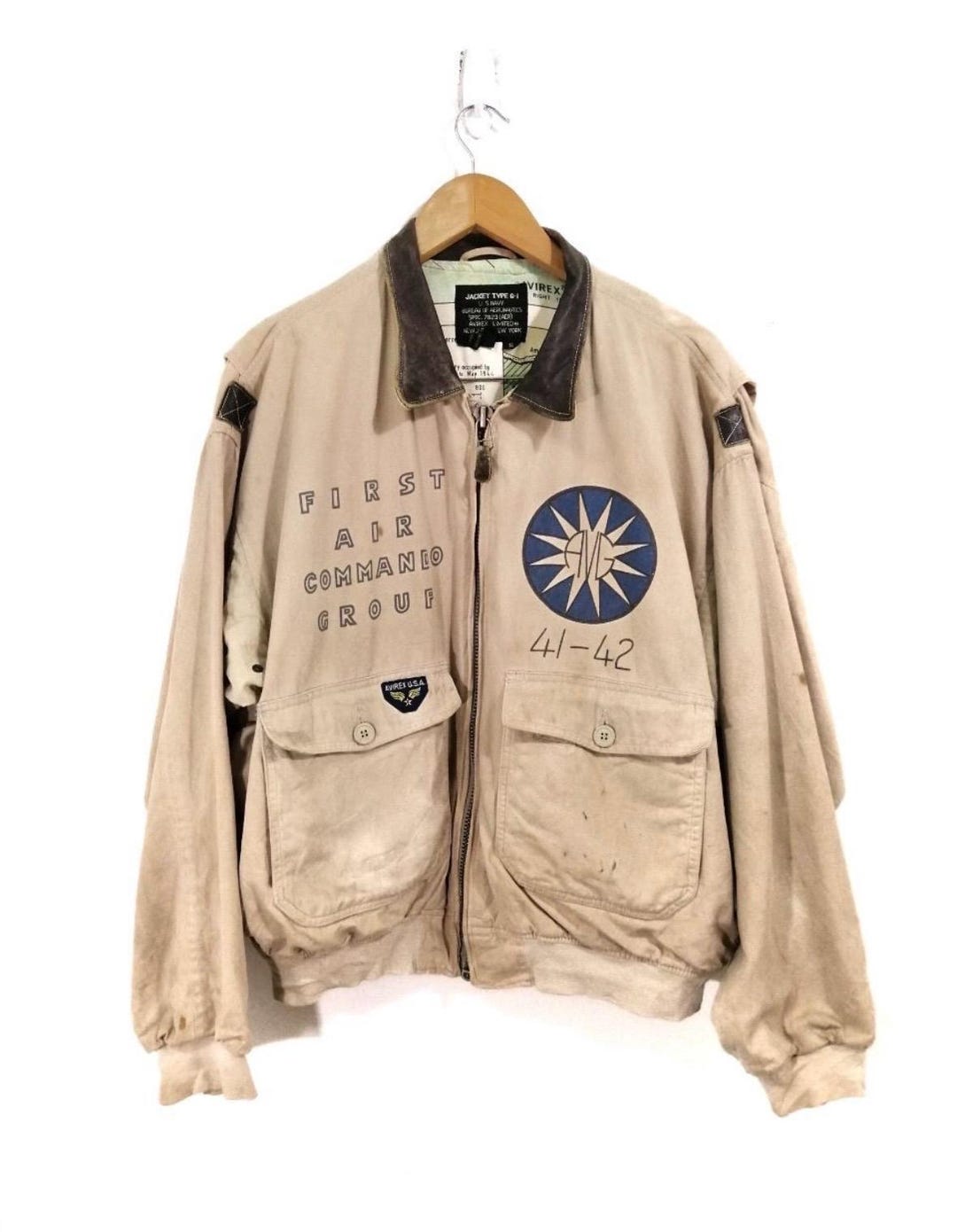 Vintage Avirex G-1 Flight Jacket: First Air Commando AVG 1941 - Etsy