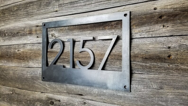 Metal Address Plaque House Number Plaque Address Sign - Etsy