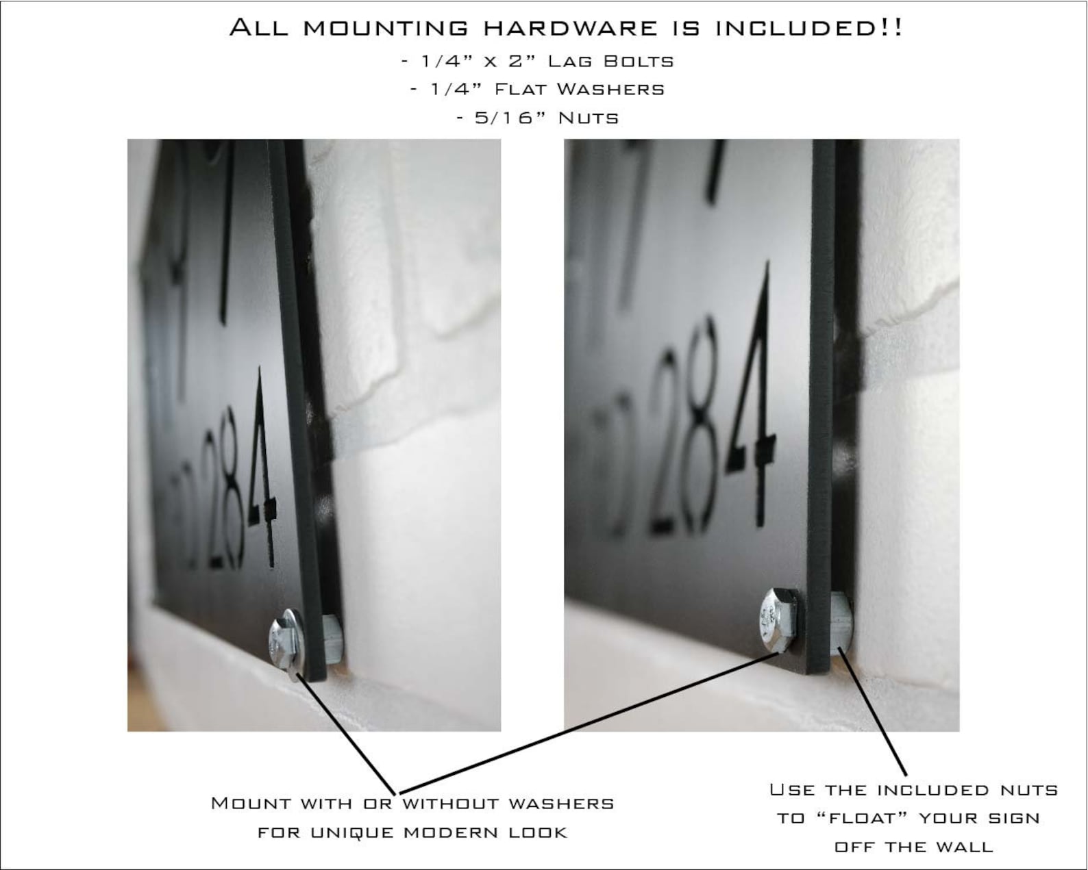 Stainless Steel Address Plaque House Number Plaque Address | Etsy