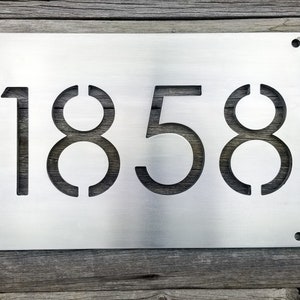 Stainless Steel Address Plaque House Number Plaque Address | Etsy