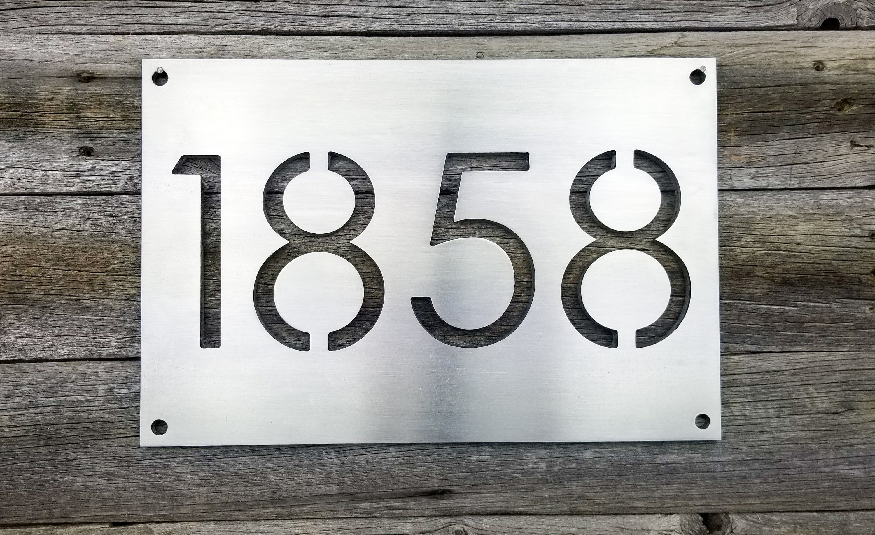Stainless Steel Address Plaque House Number Plaque Address - Etsy