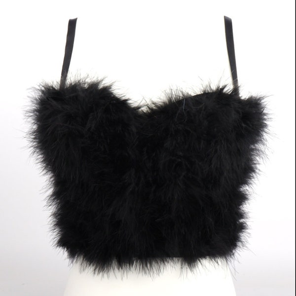 Fur Crop Top - Etsy