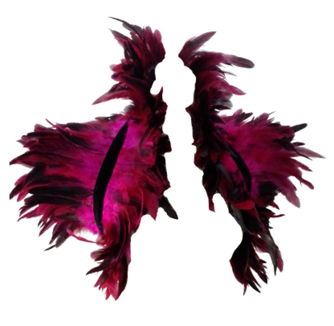 Reversible Burlesque Gothic Feather Collar/ Halloween Carnival - Etsy