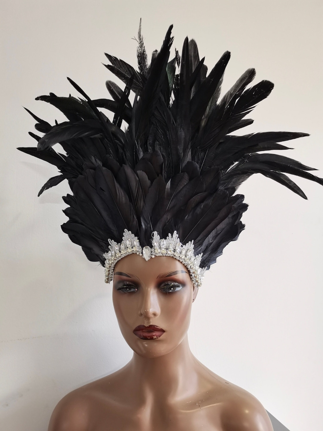Carnival Feather Crown Festival Feather Headpiece Feather Headdress ...
