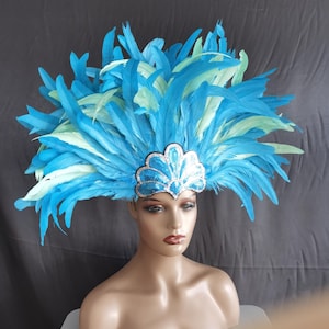 Mixed Color Carnival Feather Crown Festival Feather Headpiece Feather ...