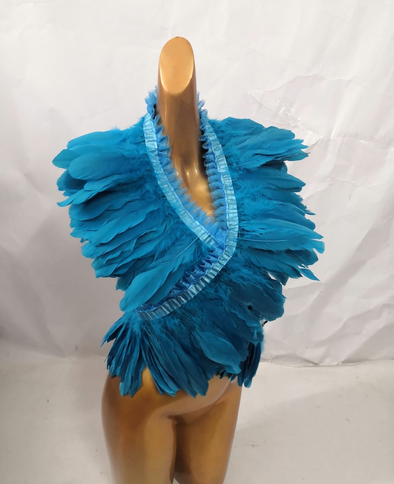 Reversible Feather Top Body Harness Carnival Feather Top Stage | Etsy