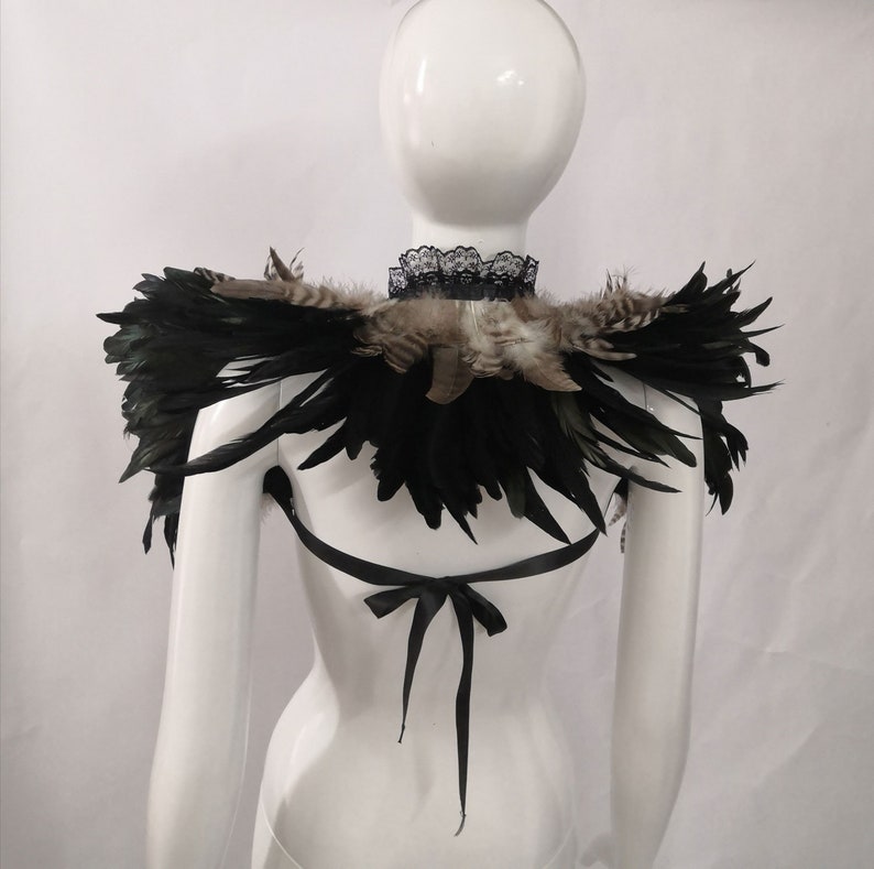 Reversible Halloween Feather Shawl Carnival Feather Scarf - Etsy