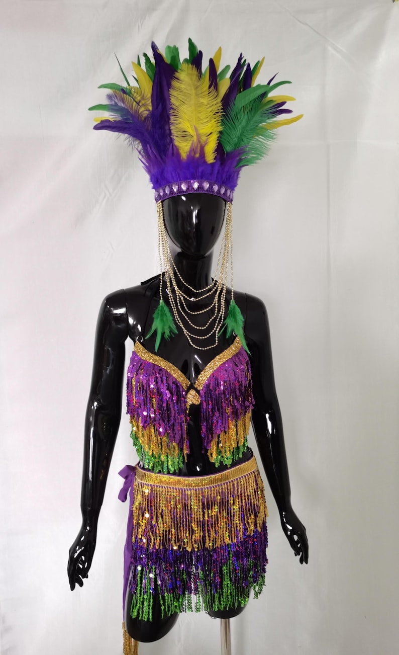 Royal Blue Carnival Costume/showgirl Outfit/ Stage Show Costume/ Rave ...