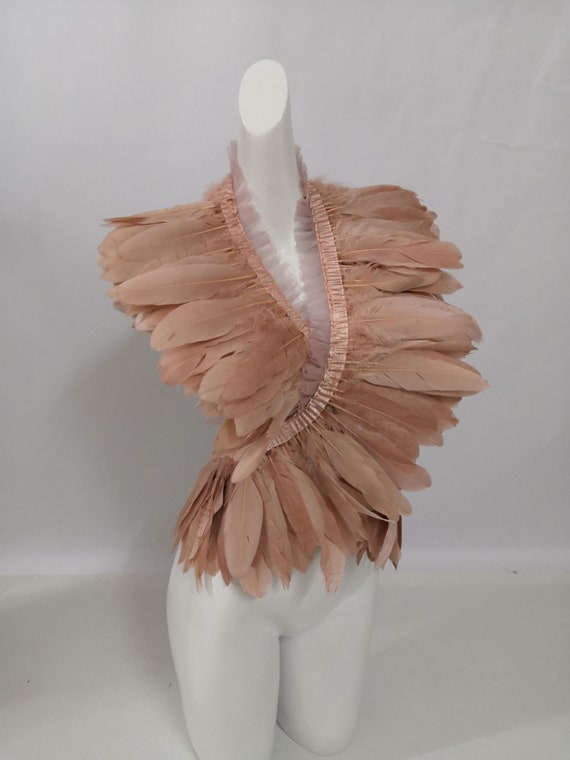 Reversible Feather Top Body Harness Carnival Feather Top Stage | Etsy