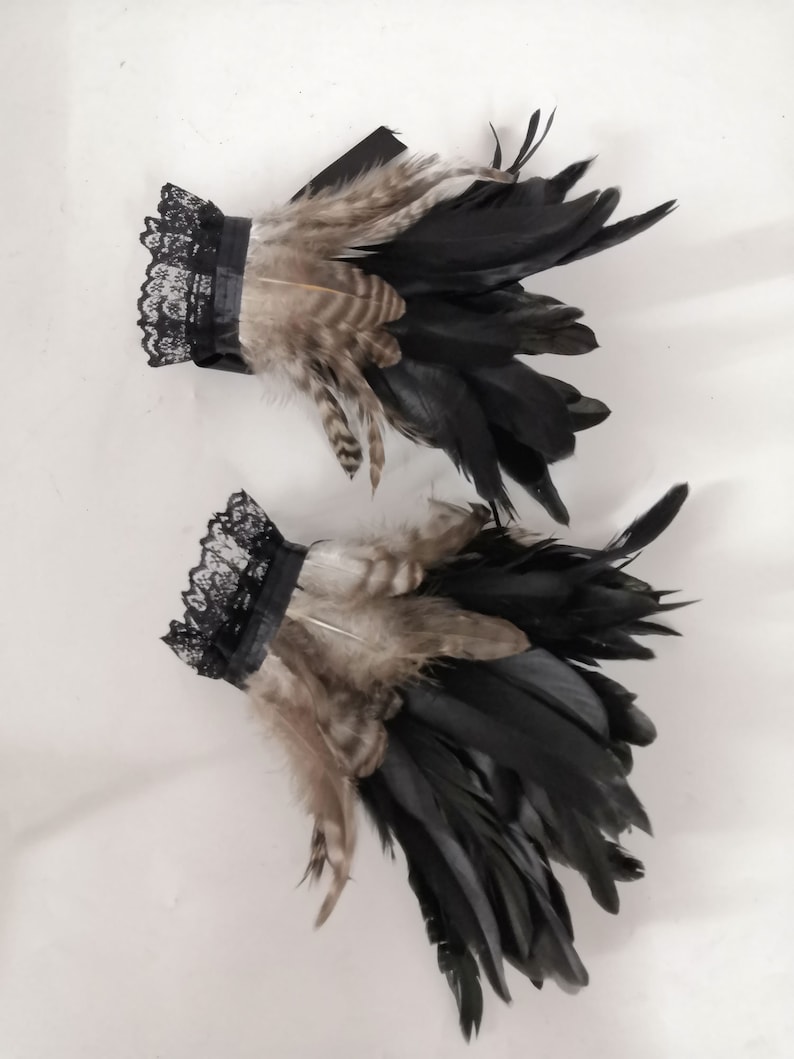 1 Pair Soft Rooster Feather Cuff Wrist Cuff Feather Anckle - Etsy