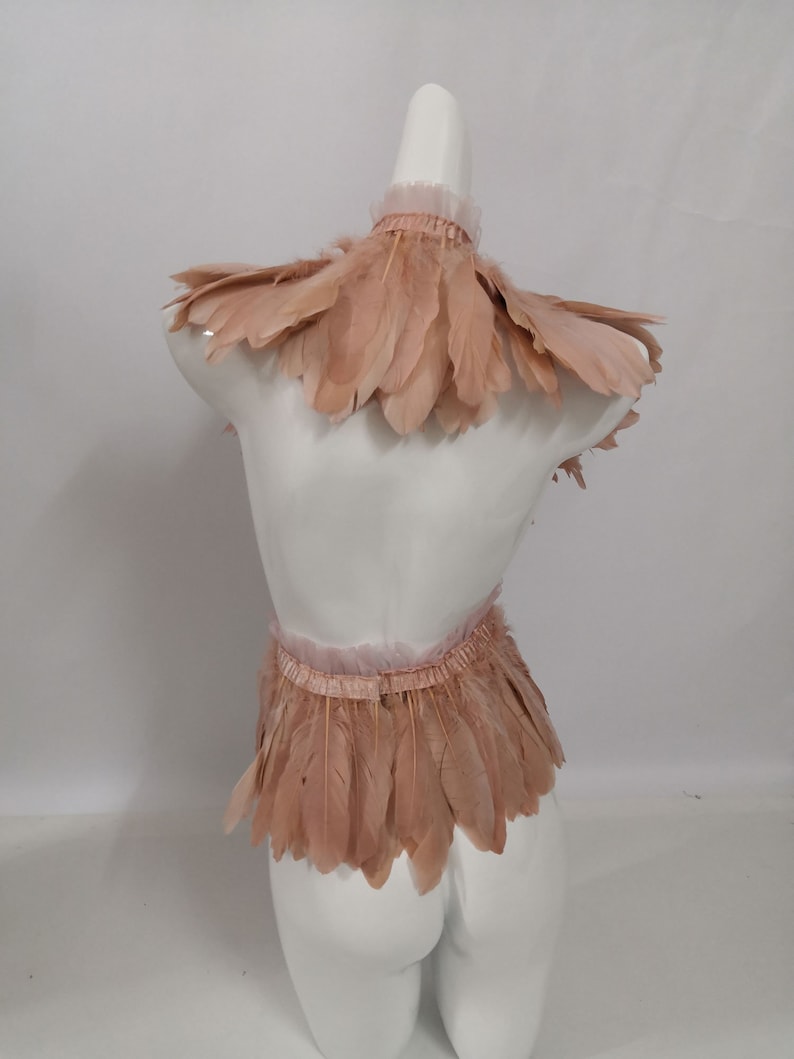 Reversible Feather Top Body Harness Carnival Feather Top Stage | Etsy