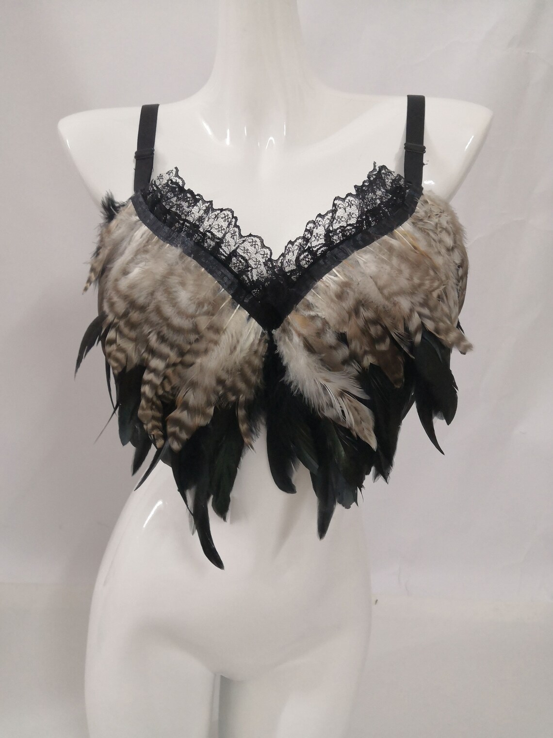 Festival Feather Bra Carnival Mardi Gras Costume Bra | Etsy