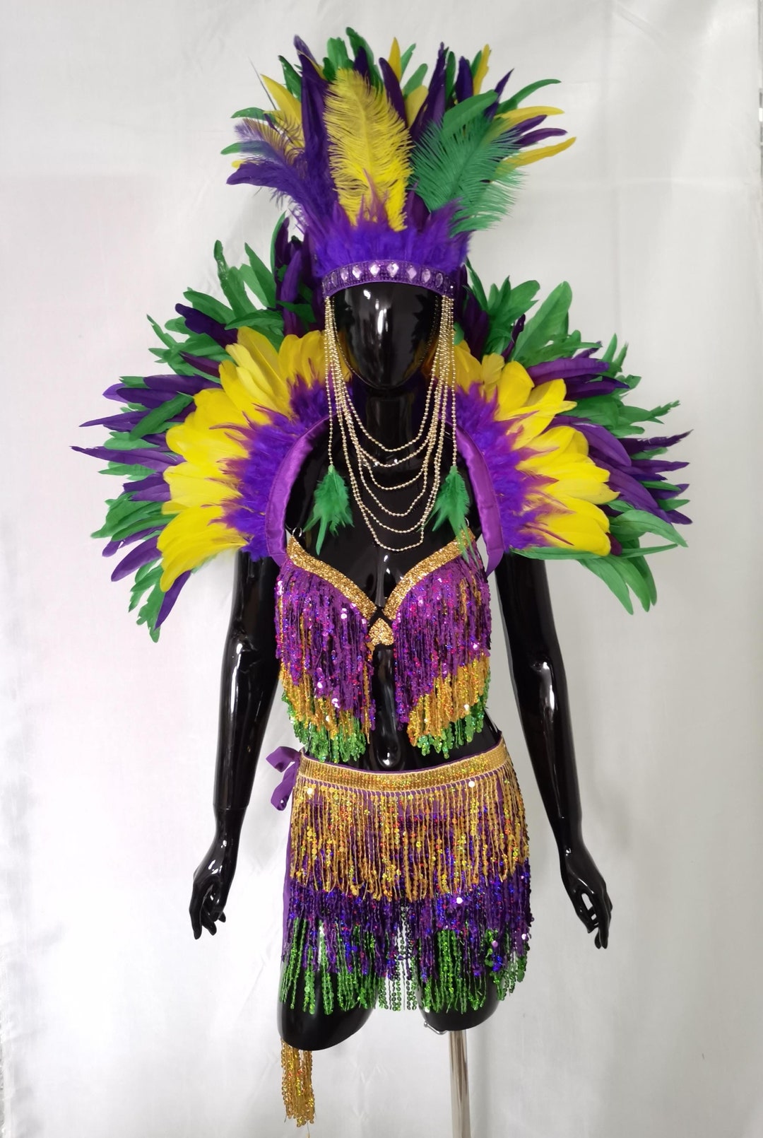 Royal Blue Carnival Costume/showgirl Outfit/ Stage Show Costume/ Rave ...