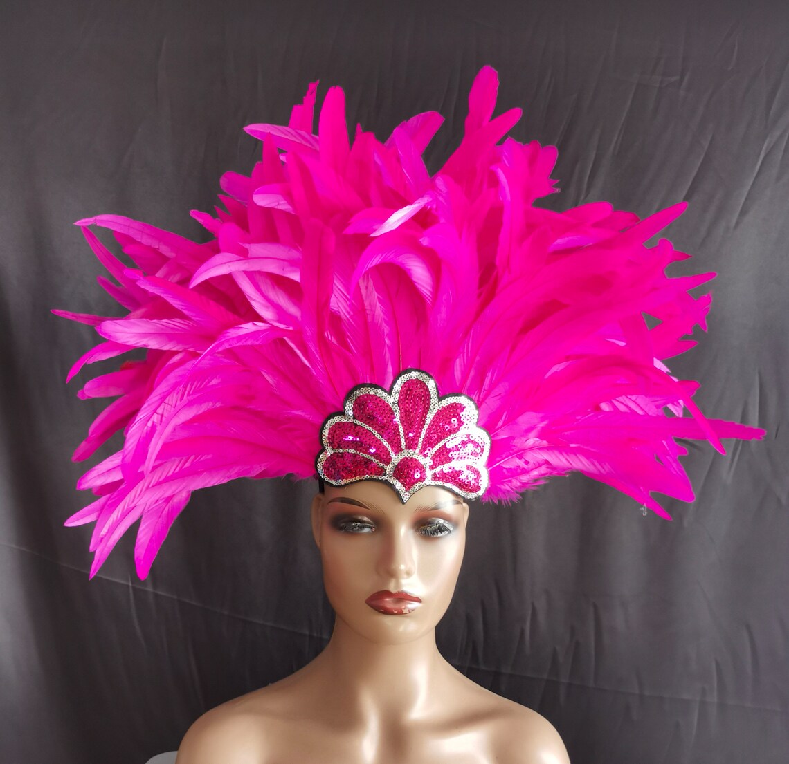 Carnival Feather Crown Festival Feather Headpiece Feather Headdress ...