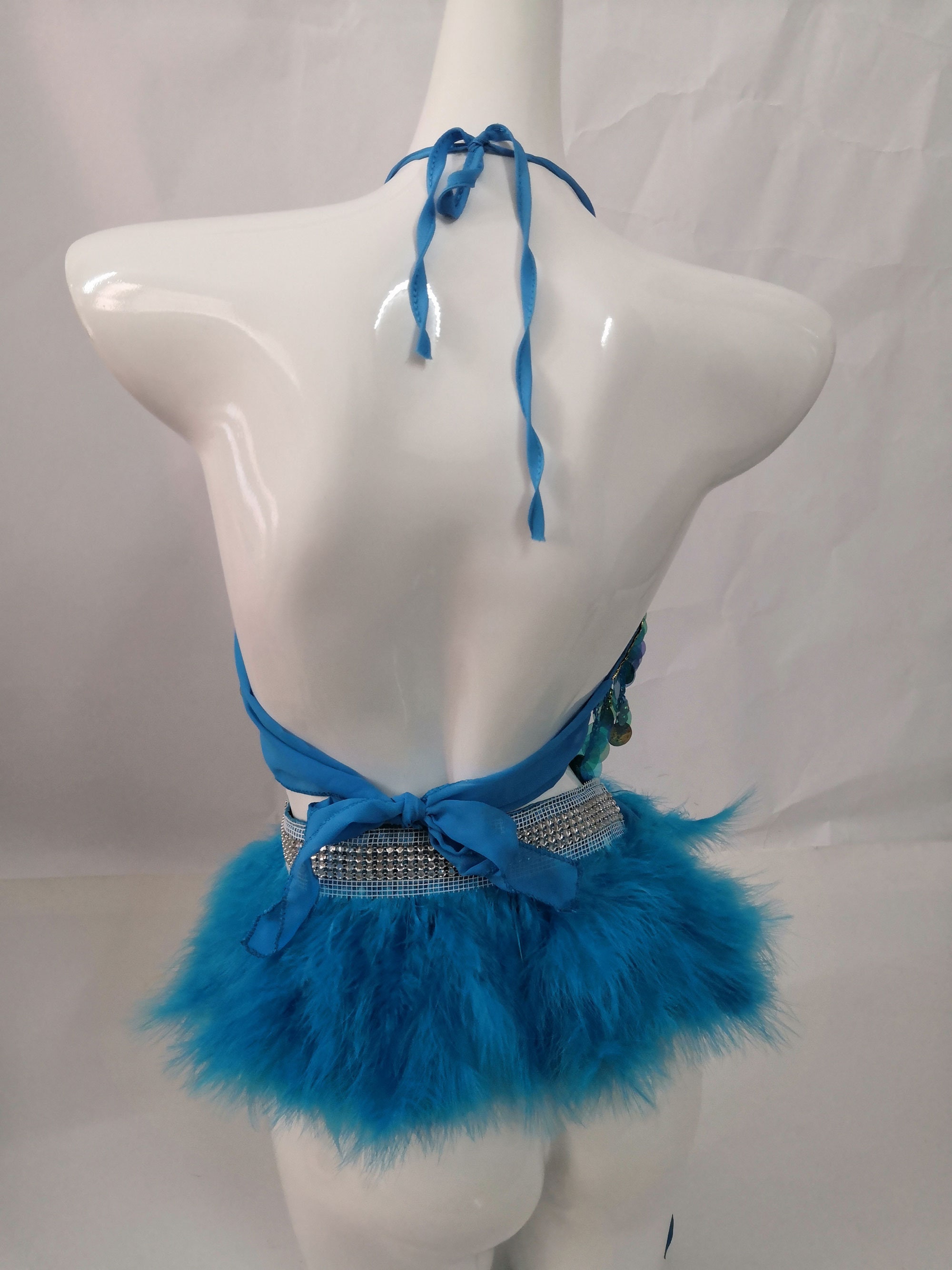 2pcs Showgirl Costume Outfit Stage Show Costume Rave Outfit Las Vegas ...