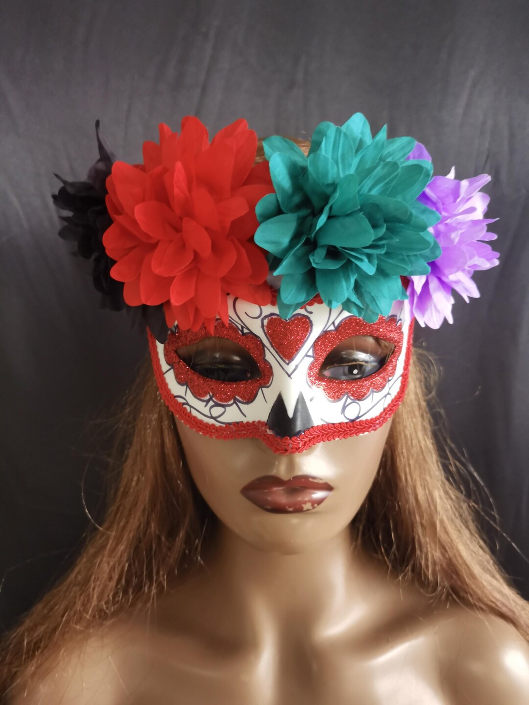 Mexican Death Day Mask /masquerade Mask/ Festival Mask/halloween Mask ...