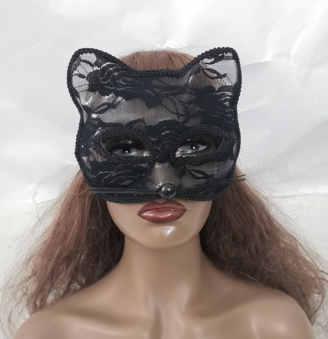Lace PVC Masquerade Mask/ Festival Mask/ Parade Mask/ Halloween Mardi ...