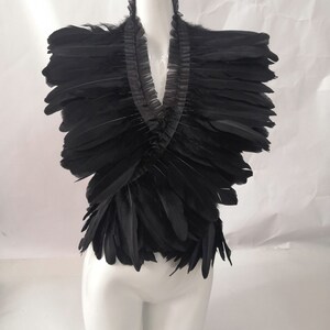 Reversible Feather Top Body Harness Carnival Feather top Stage | Etsy