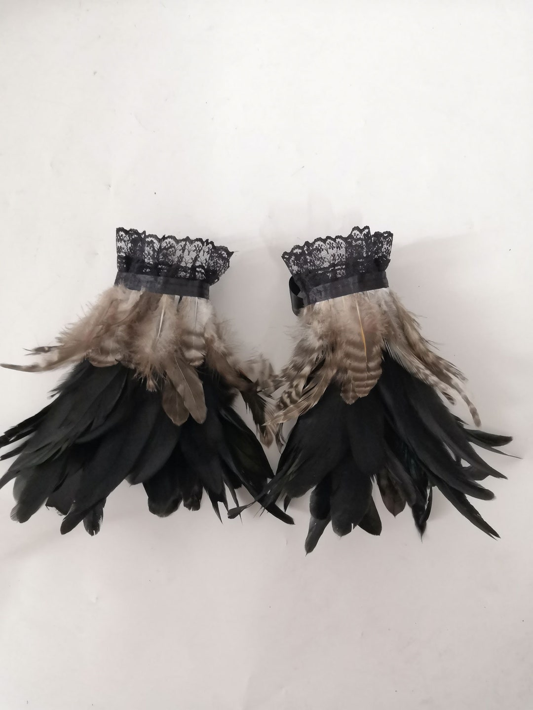 1 Pair Soft Rooster Feather Cuff Wrist Cuff Feather Anckle Cuff Feather ...