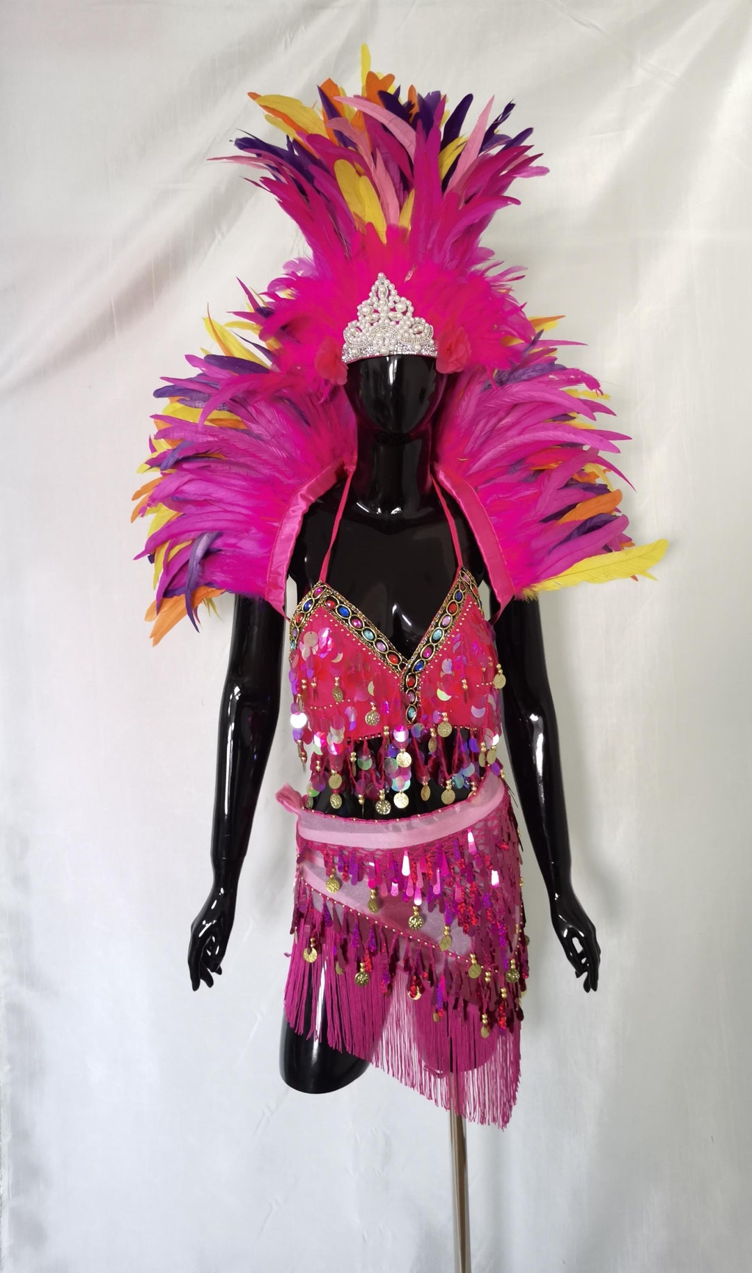 Fuchsia Carnival Costume/showgirl Outfit/ Stage Show Costume/ Rave ...