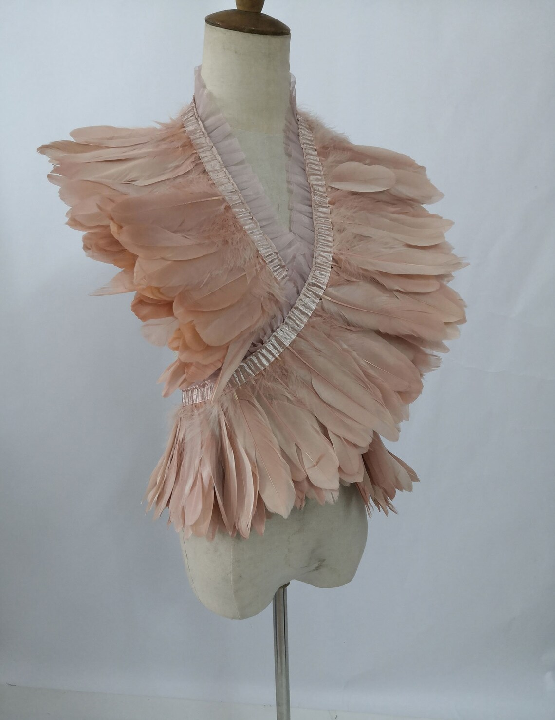 Reversible Feather Top Body Harness Carnival Feather top Stage | Etsy