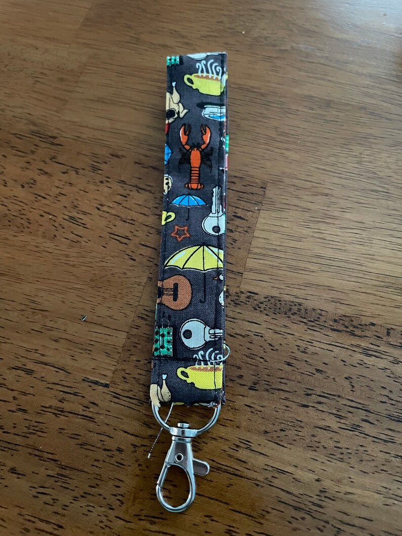 ONE (1) Key Fob | Key Chain | Key Holder| D-ring Key Clip | Cotton ...