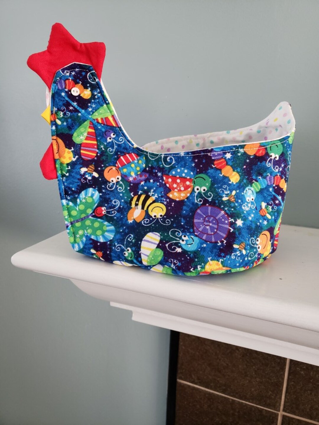 Chicken Basket | ONE (1) | Handmade | 100% Cotton | Perfect for Easter ...