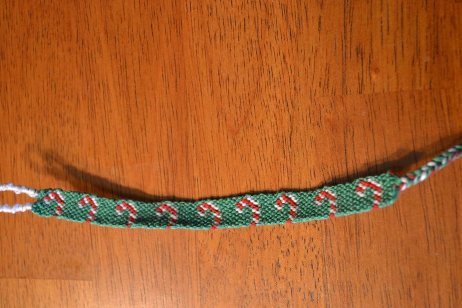 Handmade Woven Candy Cane Friendship Bracelet Perfect for | Etsy