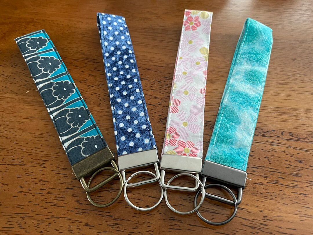 ONE (1) Key Fob Key Chain | With Metal Capped End and Key Ring ...