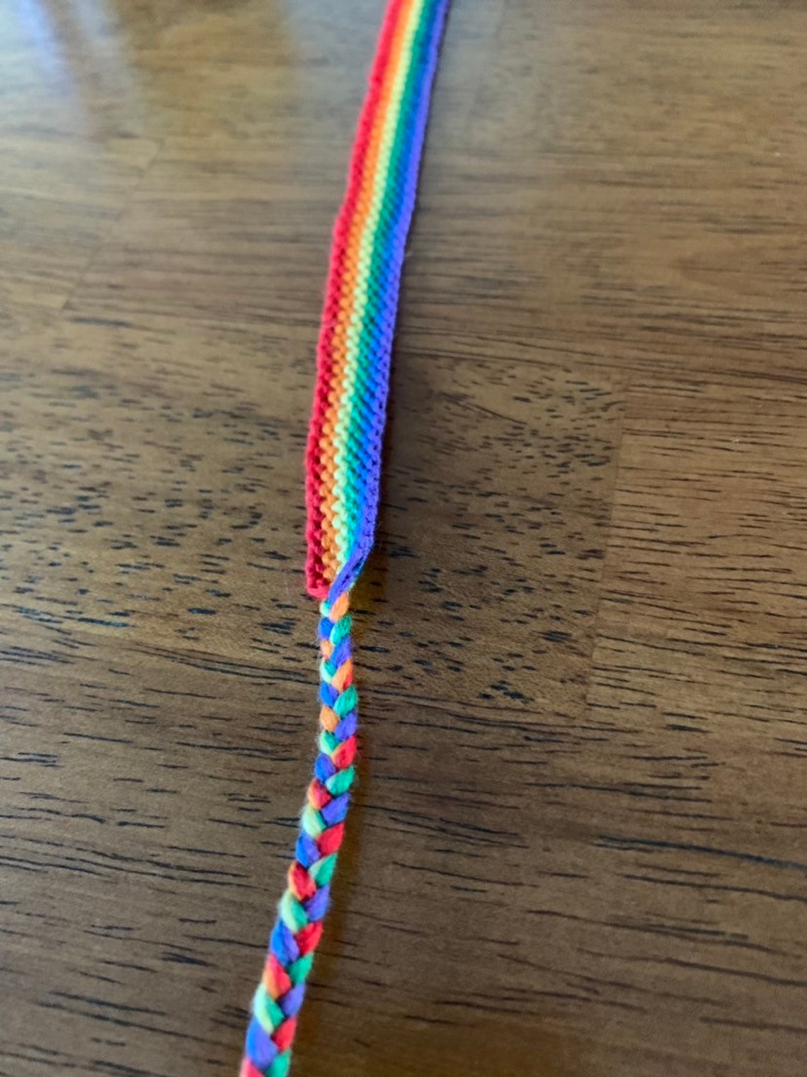 Rainbow Pride Flag - Handmade Woven Friendship Brecelet - LGBTQ+ Pride ...