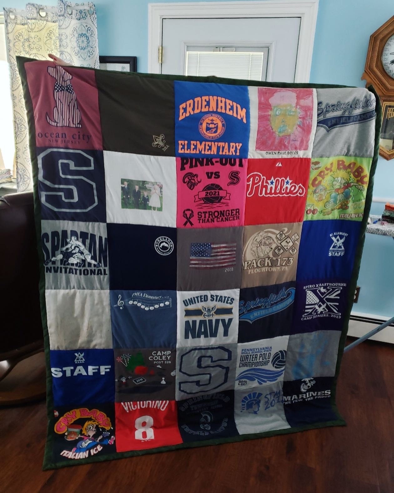 Customizable T-shirt Memory Quilt Twin Size 6ft by 5ft | Etsy