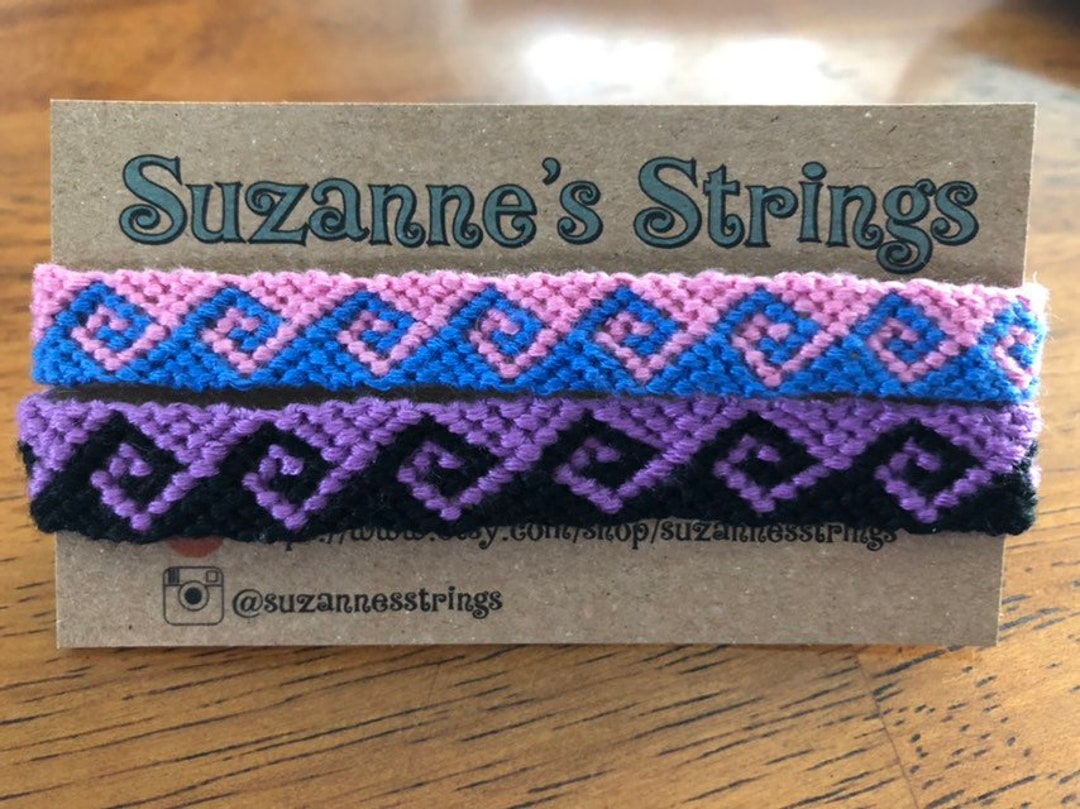 ONE (1) Customizable Wave Pattern Handmade Woven Friendship Bracelet ...