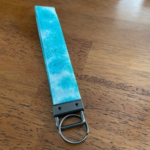 ONE (1) Key Fob Key Chain | With Metal Capped End and Key Ring ...