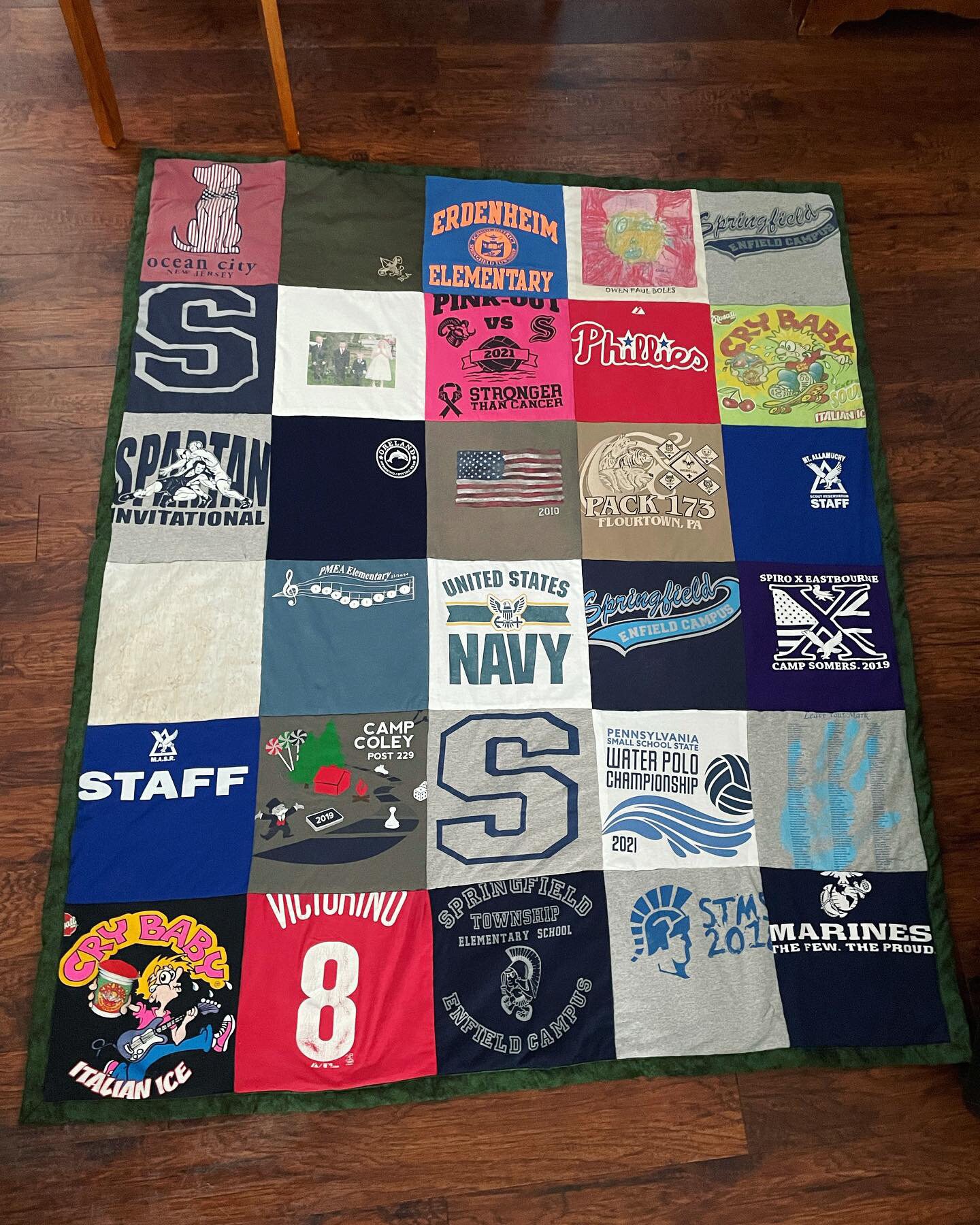 Customizable T-shirt Memory Quilt Twin Size 6ft by 5ft | Etsy